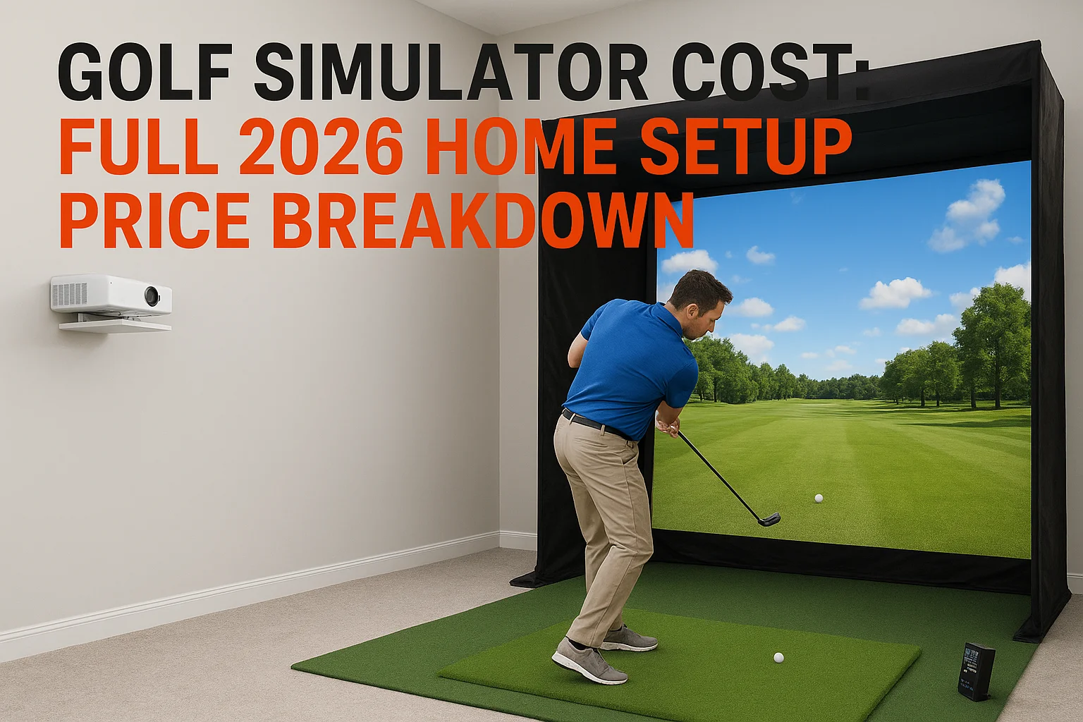 Golf Simulator Cost: Full 2026 Home Setup Price Breakdown | TVS Blog