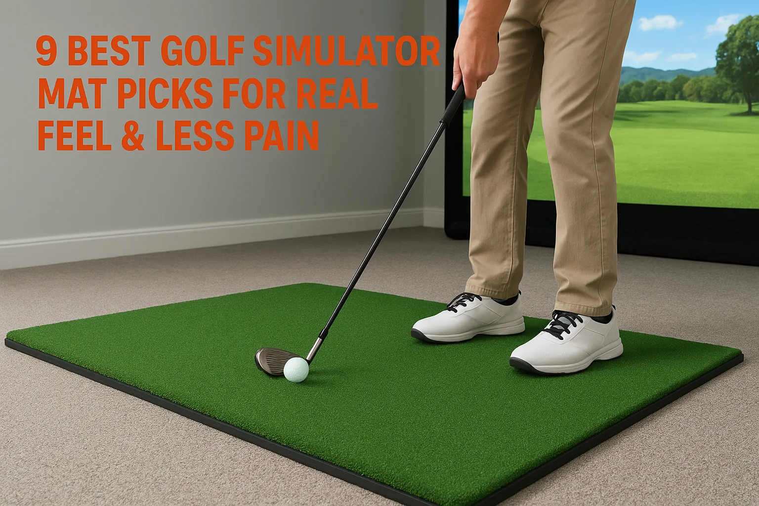 9 Best Golf Simulator Mat Picks for Real Feel & Less Pain | TVS Blog